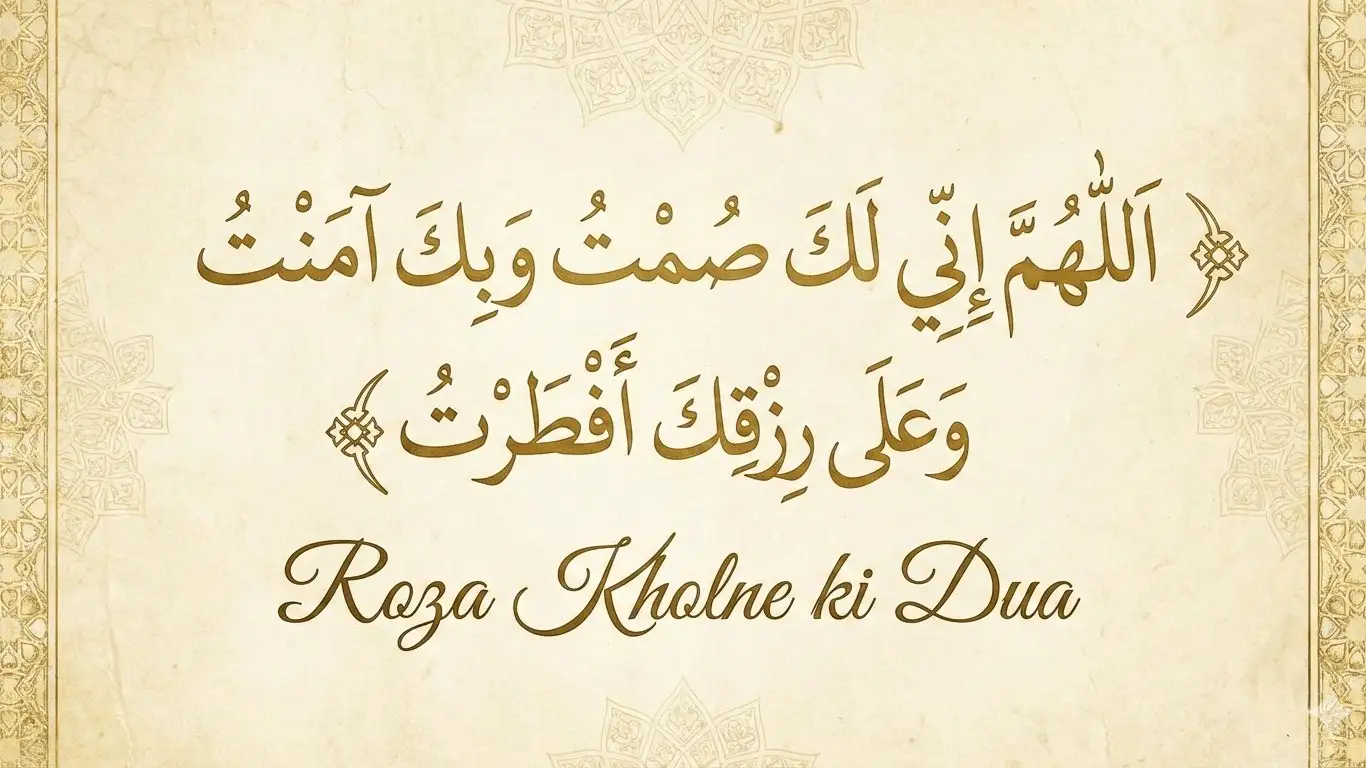 What Is the Dua for Roza Iftar? | Roza Kholne Ki Dua in english ...